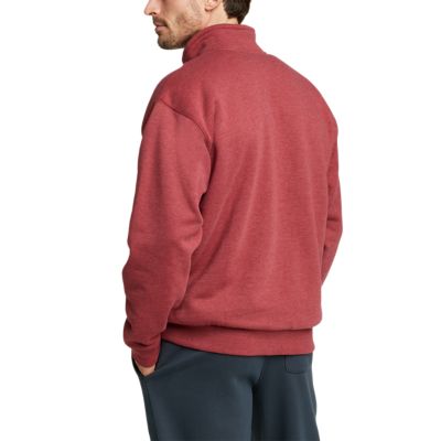 Men's Eddie Bauer Signature Fleece Faux Shearling-lined 1/4-zip | Eddie ...