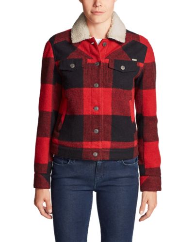 Women's Maple Jacket W/ Faux Shearling Collar | Eddie Bauer