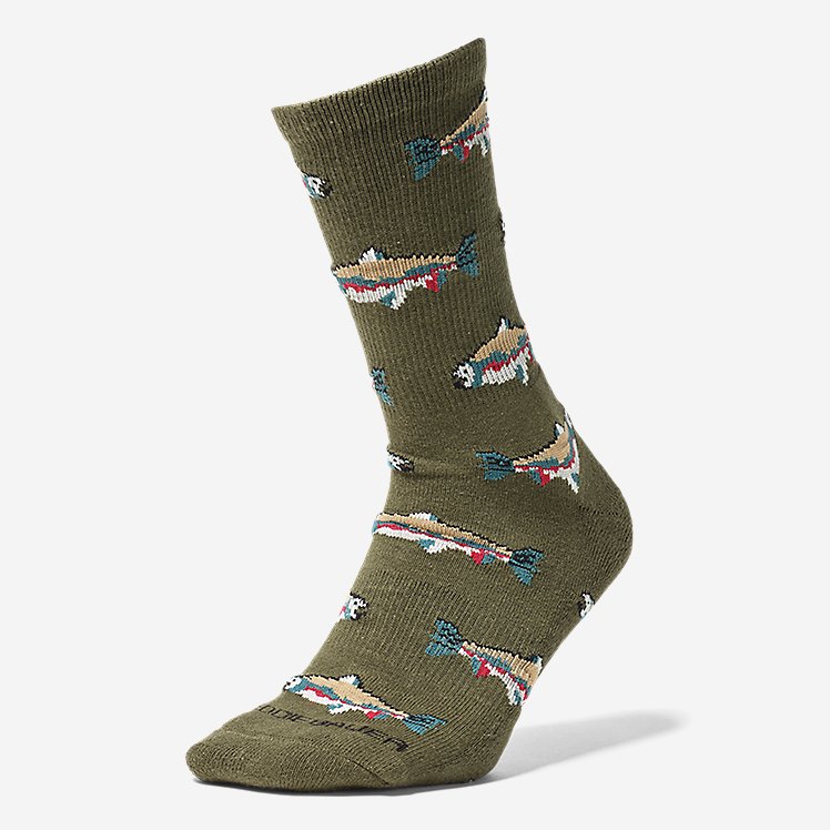 Men's Coolmax® Trail Crew Socks - Pattern | Eddie Bauer Men's Coolmax® Trail Crew Socks - Pattern | Eddie Bauer