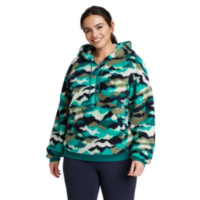 Women's We Wander Fleece Half Zip Hoodie | Eddie Bauer